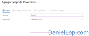 Despliegue de scripts powershell en Intune