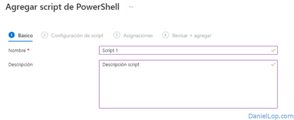 Despliegue de scripts powershell en Intune