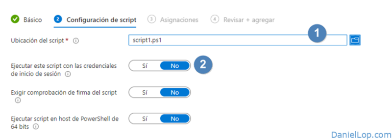 Despliegue de scripts powershell en Intune