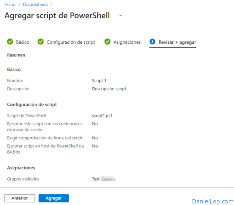 Despliegue de scripts powershell en Intune